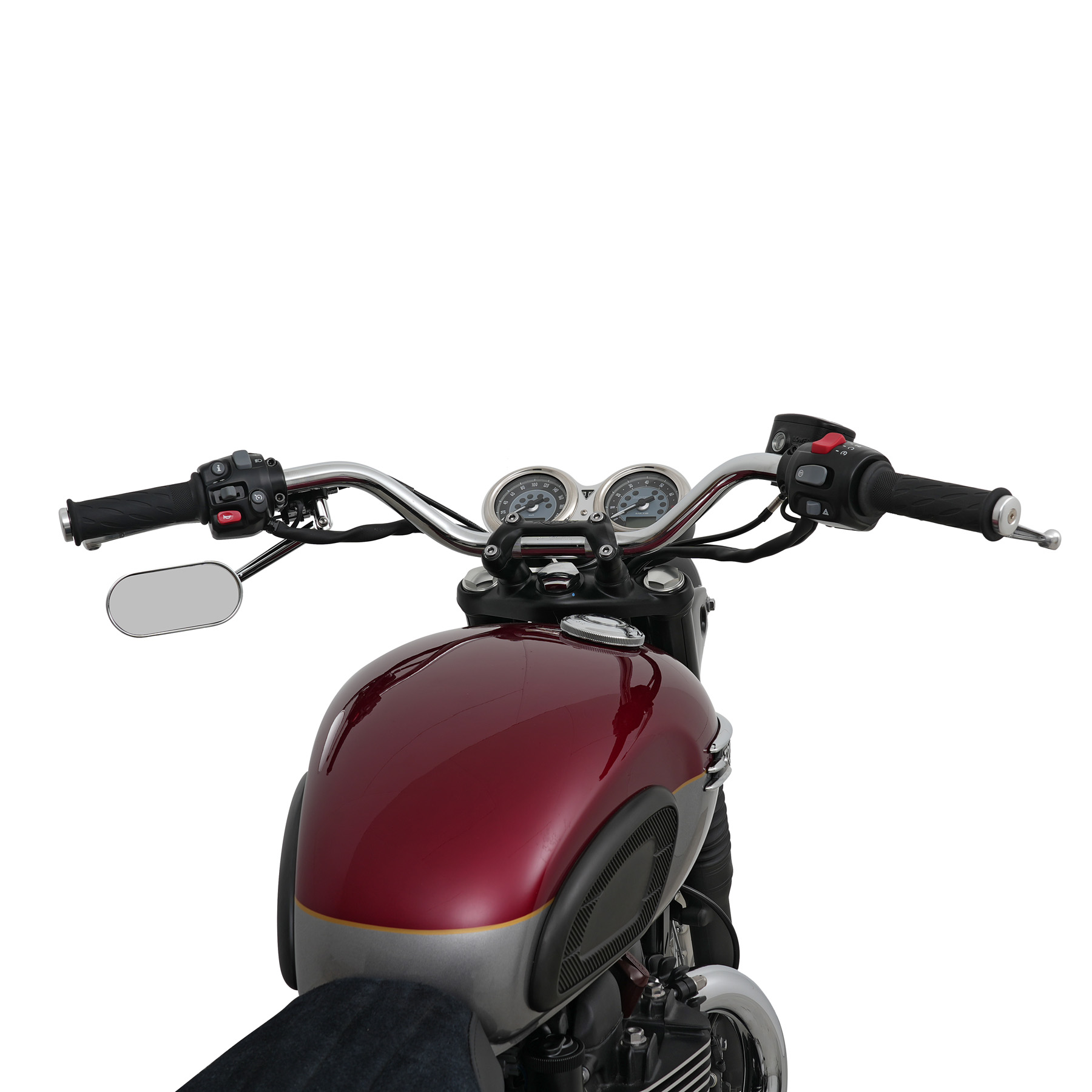 Flat Track Handlebar Kit - Triumph Bonneville T100 / T120 - High wide ...