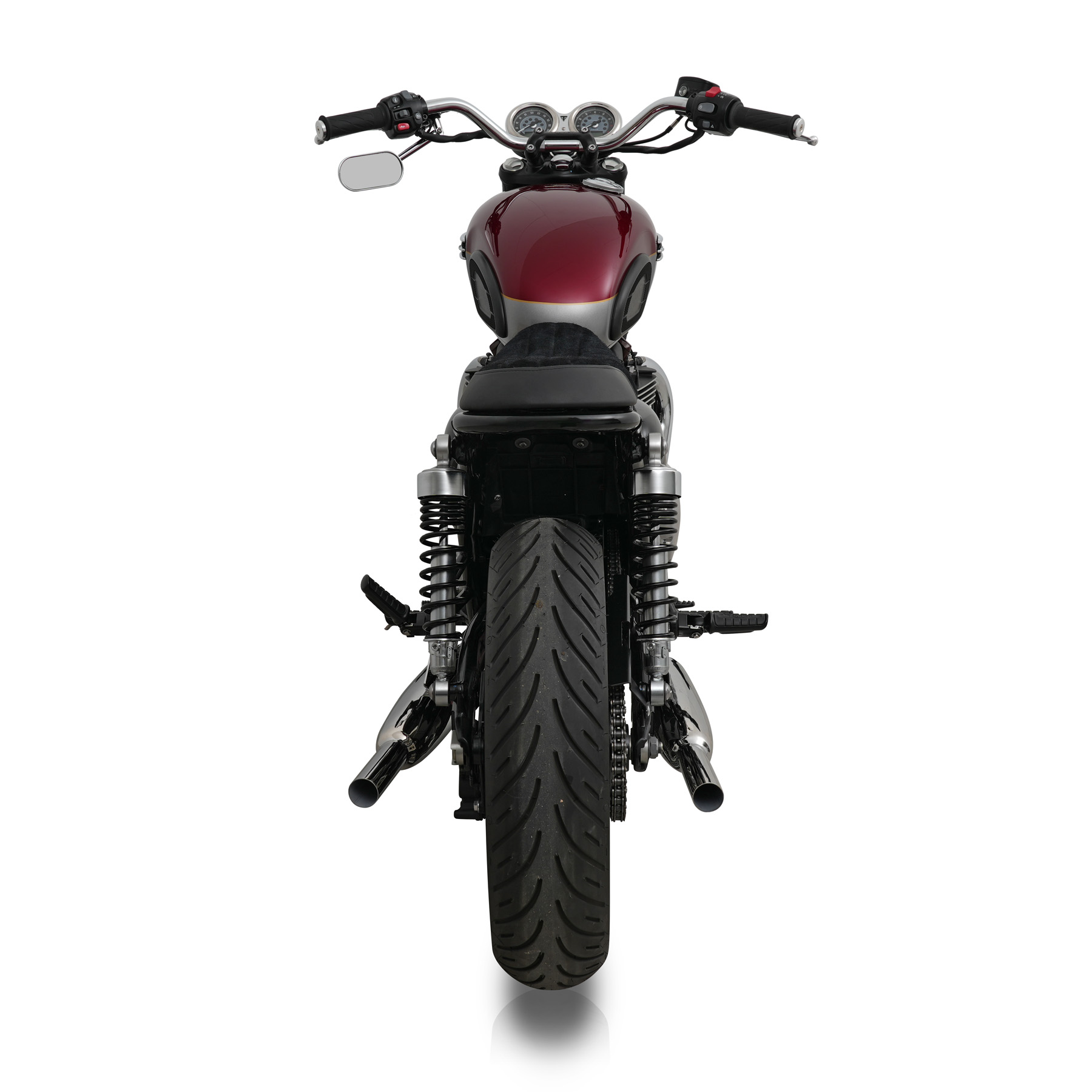 Flat Track Handlebar Kit - Triumph Bonneville T100 / T120 - High wide ...
