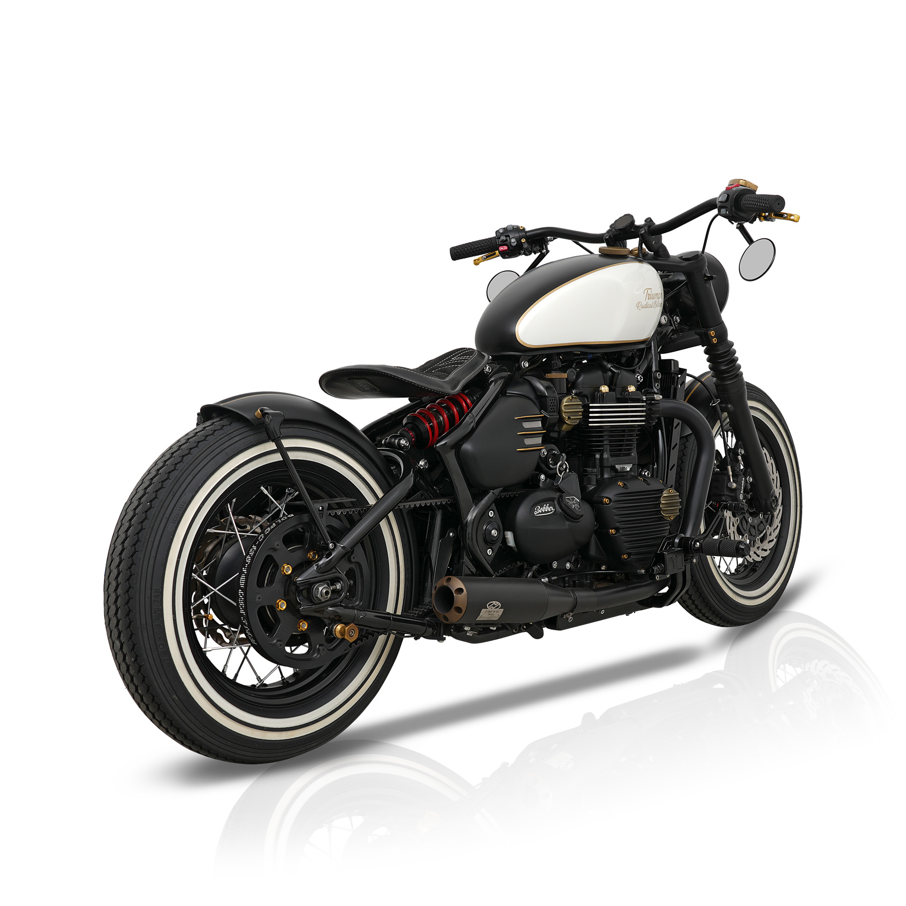 Vintage handlebar internal cable routing - Triumph Bobber & Speedmaster ...