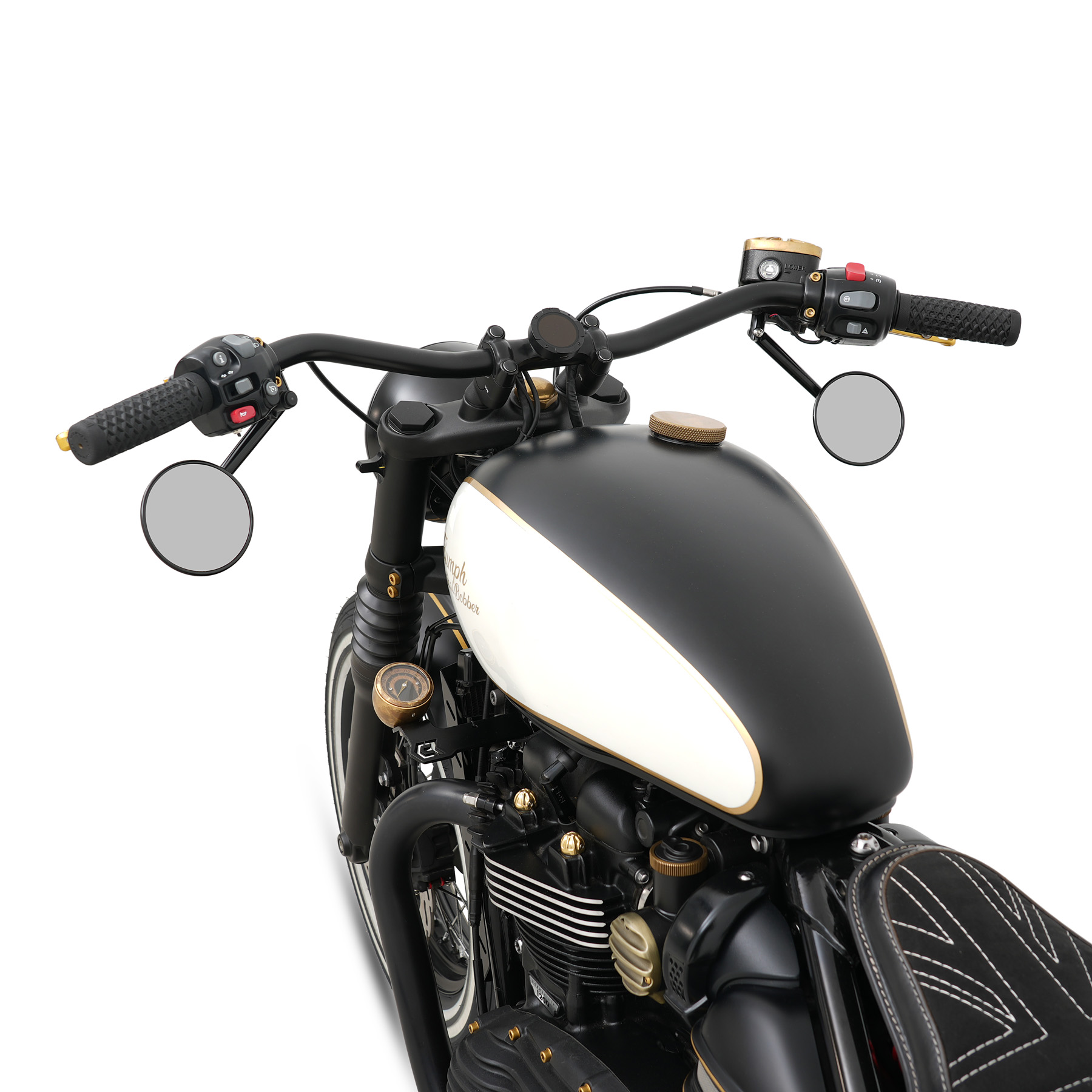 Vintage handlebar internal cable routing - Triumph Bobber & Speedmaster ...